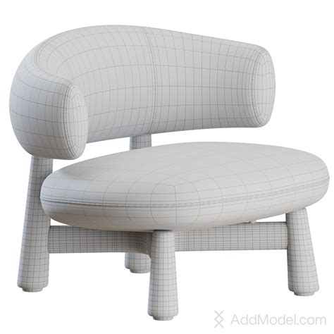Olaf Armchair By Baxter 3d Model Add Model