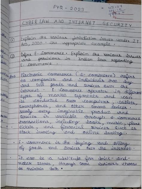 Cyber Law And Internet Security Notes Pdf