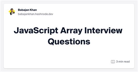 Javascript Array Interview Questions