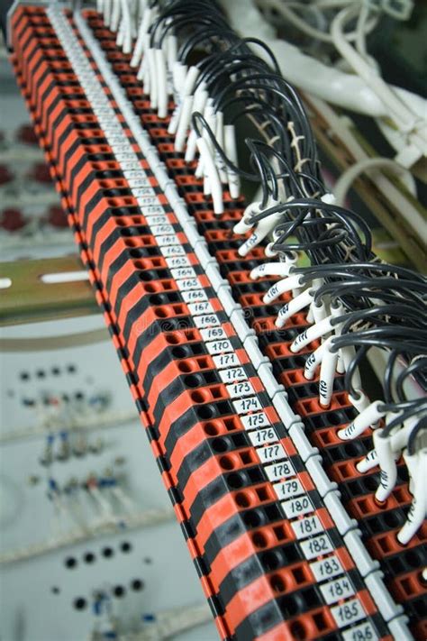 Industrial Terminal Block Stock Photo Image Of Scale