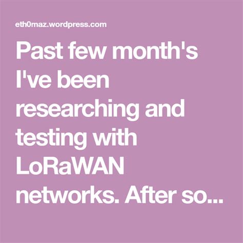 Lorawan Iot Node Iot Use Case Networking