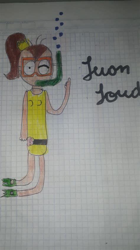 Luan Loud Learns Snorkeling Underwater In Swimsuit By