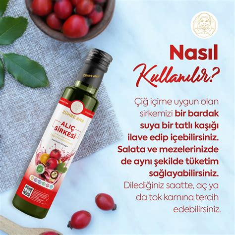 Zühre Ana Gilaburu Sirkesi Doğal Fermantasyon 500 Ml