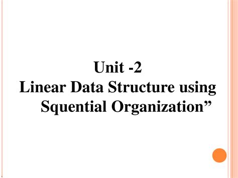 Solution Linear Data Structure Using Sequential Organization Studypool