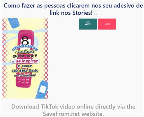 Como Baixar V Deo Do Tiktok Para Postar No Instagram