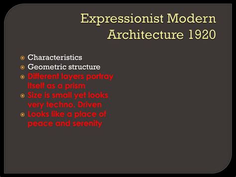 Ppt Expressionist Modern Architecture 1920 Powerpoint Presentation Free Download Id 5452040