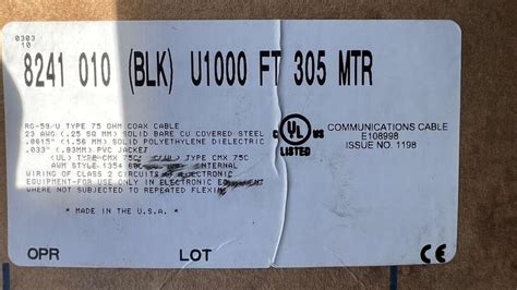 Rg 59 Coaxial Cable Electrical Ksl Classifieds