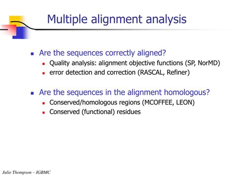 PPT Multiple Sequence Alignment PowerPoint Presentation Free
