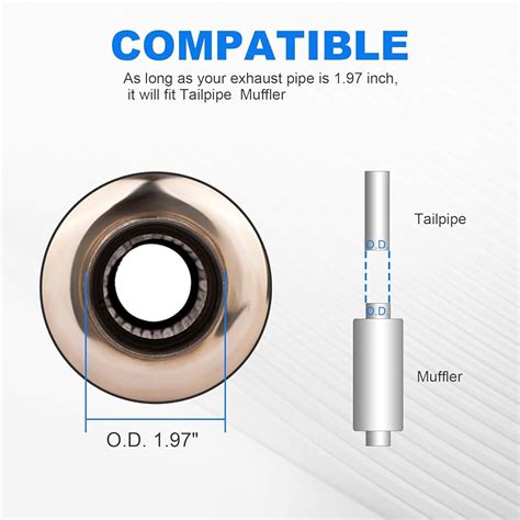 Neighbor Hater Muffler Yeoflagtrade 25 Inch Universal Muffler Exhaust