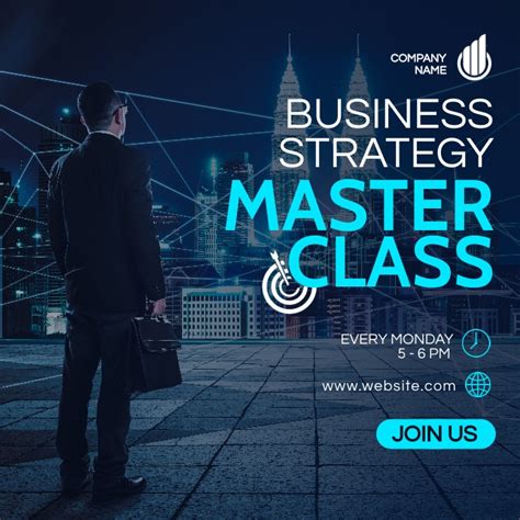 Business Master Class Webinar Instagram Post Template Postermywall