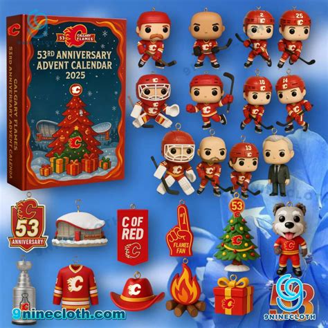 Calgary Flames 53rd Anniversary Advent Calendar 2025 9ninecloth