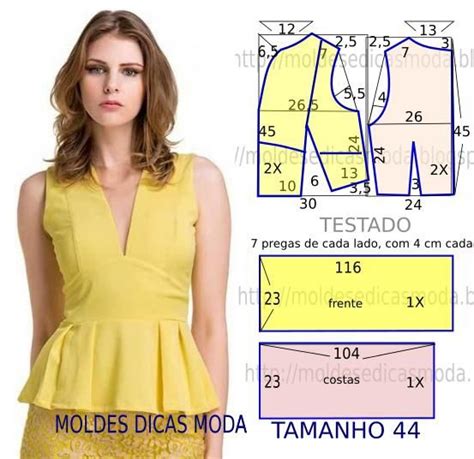 Стильные блузы с баской. Идеи и выкройки | Шитье мое - выкройки ...