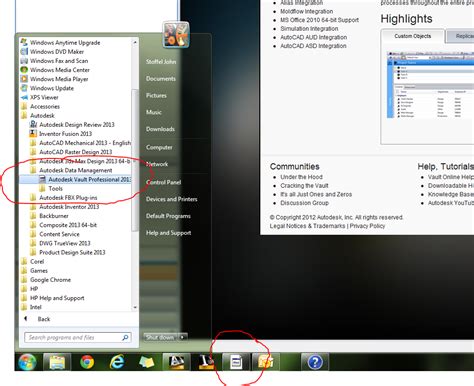 Vault Icon Does Not Appear In Taskbar Autodesk Community