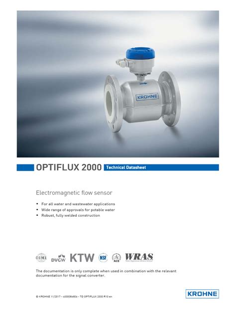 Datasheet 2050 En Pdf Flow Measurement Inductor