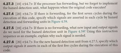 4 27 3 [10] if the processor has forwarding