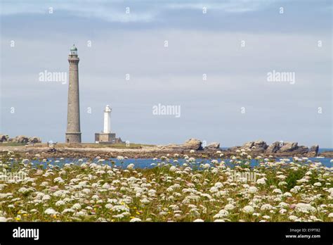 Phare De Lile Vierge Lighthouses In Finistere Brittany France