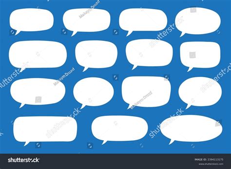 Set Hand Drawn Speech Bubbles Speak Stock Vector Royalty Free 2394113175 Shutterstock