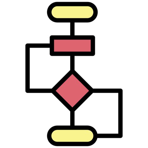 Flowchart Generic Outline Color Icon