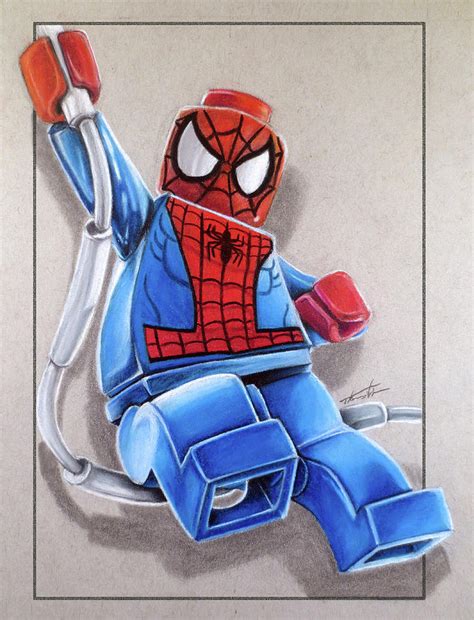 Lego Spiderman Drawing