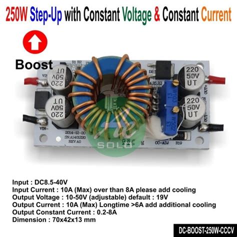Dc Step Up Module Boost Module Stepup Module 250w Cc Cv Lazada Indonesia