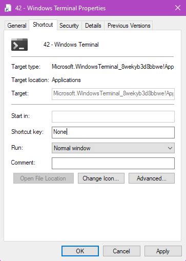 Windows Set An Icon For The Windows Terminal Shortcut