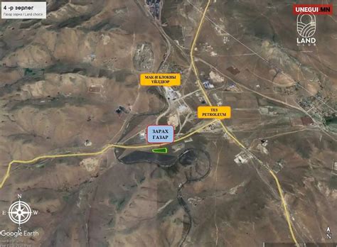 4 р зөрлөг төв аймгийн зам дагуу 2 га газар 100 сая ₮ №8005816 Төв д