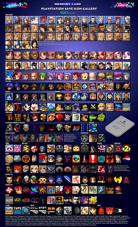 Playstation Ps1 Memory Card Save Icons By Vgcartography On Deviantart