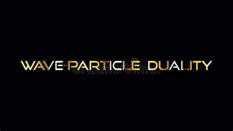 Wave Particle Duality Colorful Neon Laser Text Animation Stock Footage