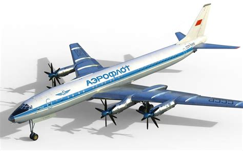 Tupolev Tu 114 3d Model