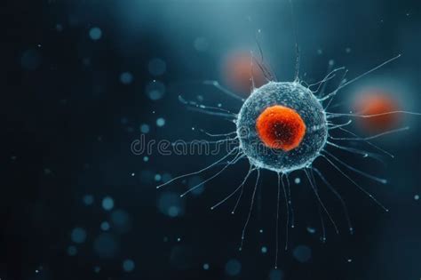 Exploring The Intricate Beauty Of A Vibrant Cell Under A Microscope In