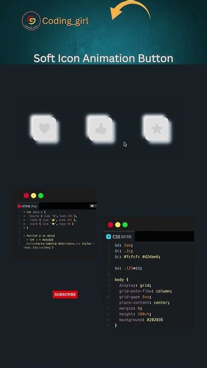 Soft Icon Animation Button👇🏻 Youtubeshorts Shortvideo Viral Trending Programmer Html Css