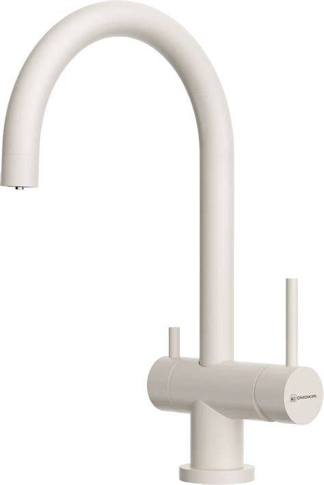 Смеситель для кухни Omoikiri Yamada P-PA пастила однорычажный, белый ...