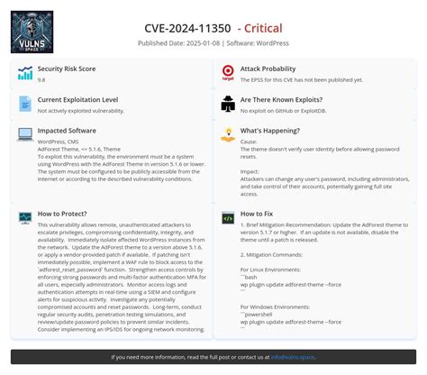 Vulnsspace On Linkedin Cve Cybersecurity Infosec Vulnerability