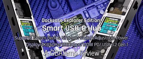 Dockcase Pro Explorer Edition In Smart Usb C Hub Review Hardware Official Gbatemp Review