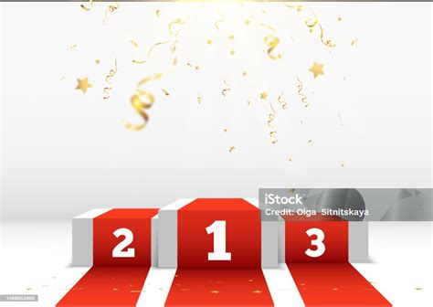 수상자를 위한 벡터 일러스트레이션 상금 수상자를 기리는 받침대 또는 플랫폼 메달 수상대에 대한 스톡 벡터 아트 및 기타 이미지 메달 수상대 연단 1위 Istock