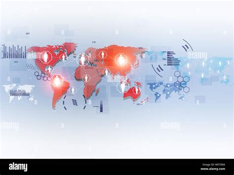Network Concept Globa Web Connections Technology Interface Stock Photo Alamy