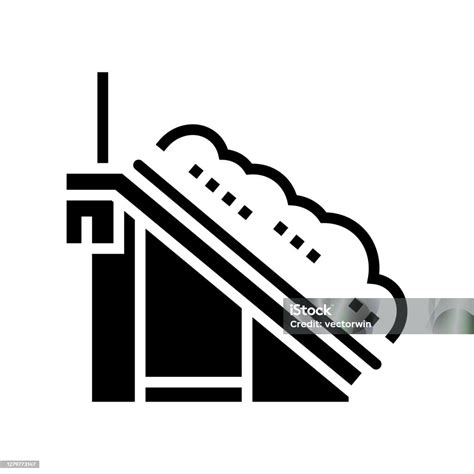 폐기물 선별 컨베이어 벨트 글리프 아이콘 벡터 일러스트레이션 벡터에 대한 스톡 벡터 아트 및 기타 이미지 벡터 사회 문제