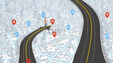 地图导航图片素材 正版创意图片500608433 摄图网