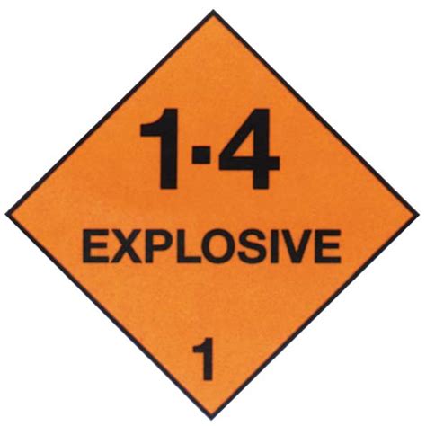 Sticker Class1 Explosive 1 4paper 50x50mm 250 Roll Everything Safety