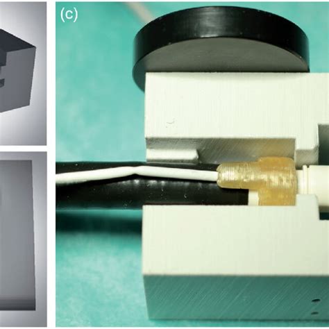 A B 3d Design Of The Calibration Adapter C The Ebus Probe With An
