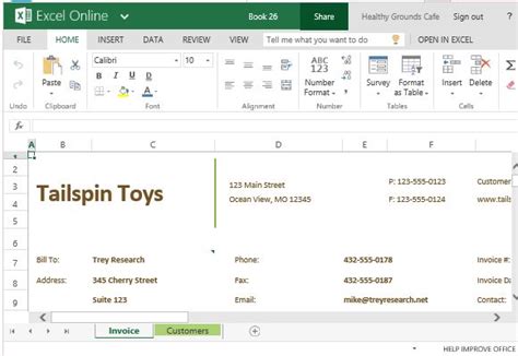 Free Commercial Invoice Template For Excel