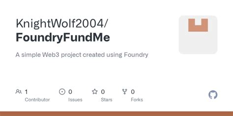 Ansh Goel On Linkedin Github Knightwolf2004foundryfundme A Simple