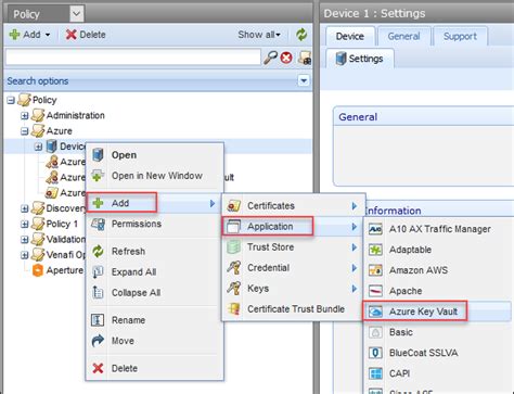 Creating An Azure Key Vault Application Object