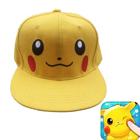 Pokemon Go Team Hat Team Instinct Baseball Snapback Cap Pokemon Mystic Pikachu Character Hip Hop