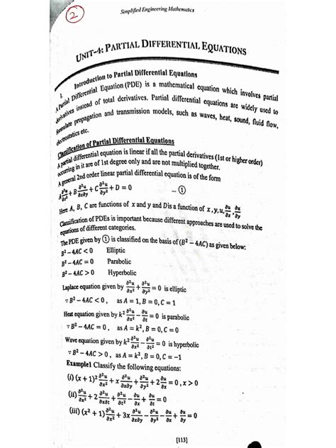 Lecture Ii Classification Of Partial Differential Equations Laplace Equations And Solving