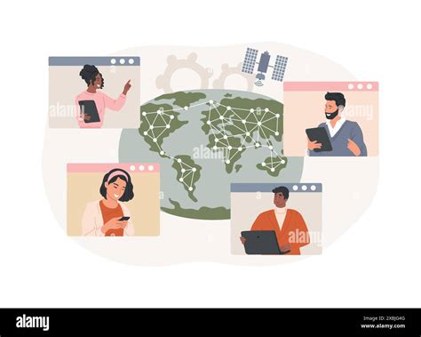 Global Network Connection Isolated Concept Vector Illustration Stock Vector Image And Art Alamy