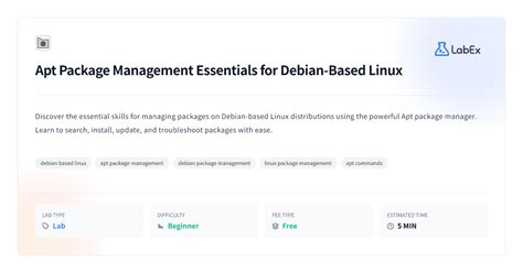 Apt Package Management Essentials For Debian Based Linux Labex