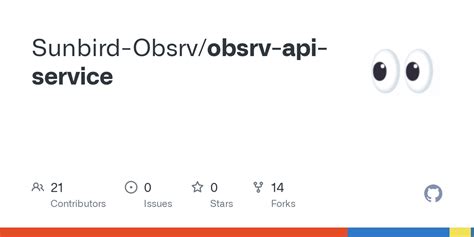 Github Sunbird Obsrvobsrv Api Service