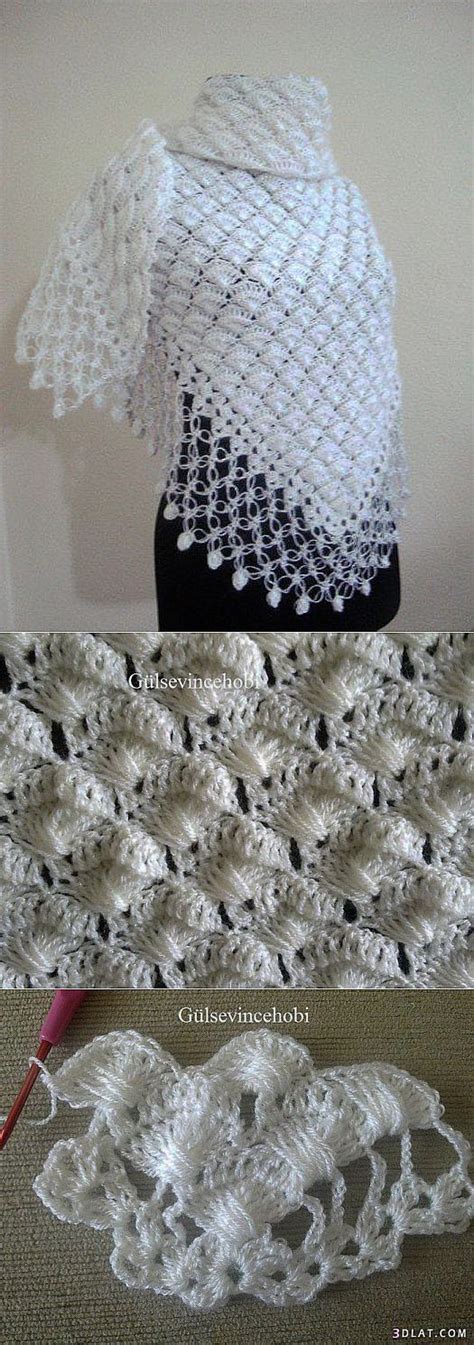 Шаль Схемы вязания крючком Вязание кружева крючком Вязаное крючком пончо