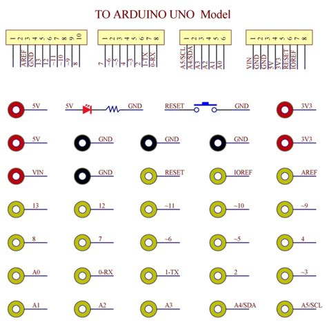 Banana Socket Gpio Breakout Board For Arduino Uno R3